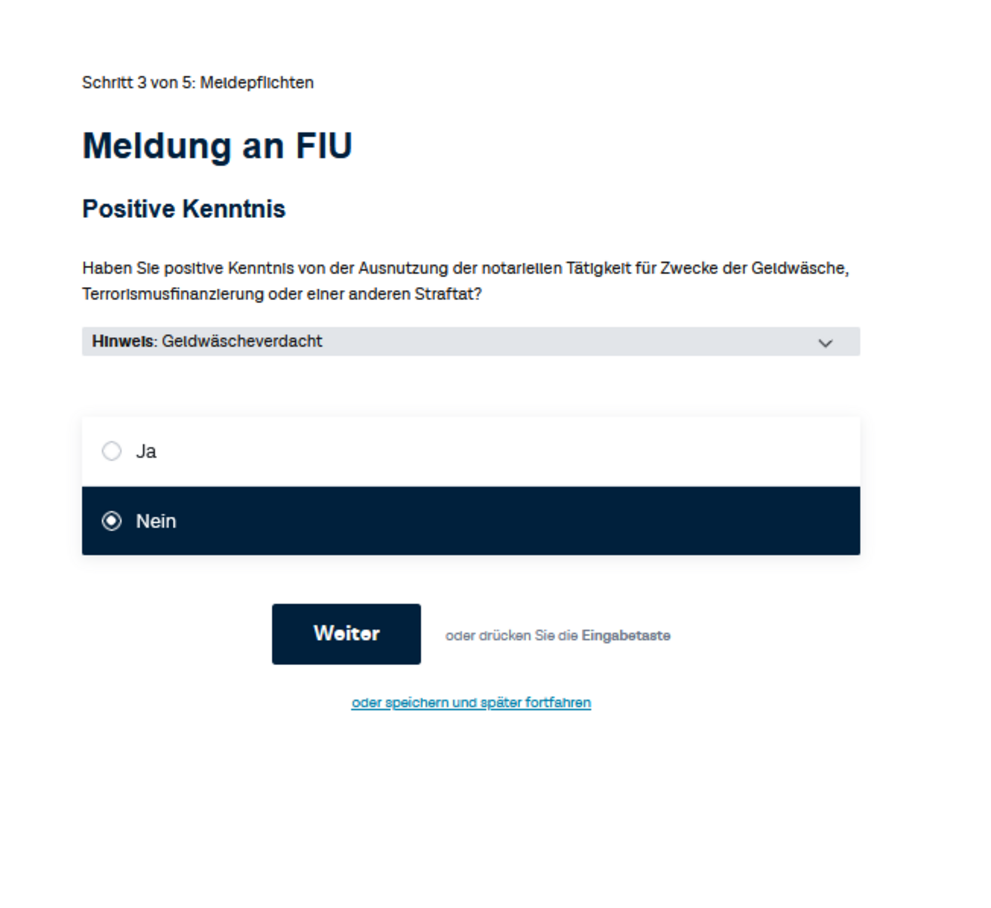 Anleitung für die Nutzung des Prüfungstools | Onlinehilfe der Bundesnotarkammer