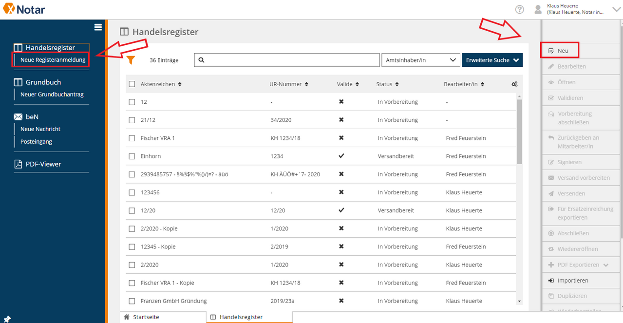 Alle Schritte einer Registeranmeldung auf einen Blick | Onlinehilfe der ...